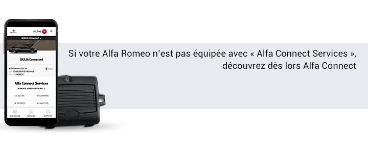 Application My Alfa Connect | Services | Alfa Romeo Belgique
